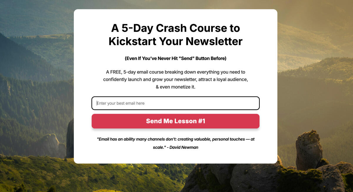 Start Your Newsletter Today